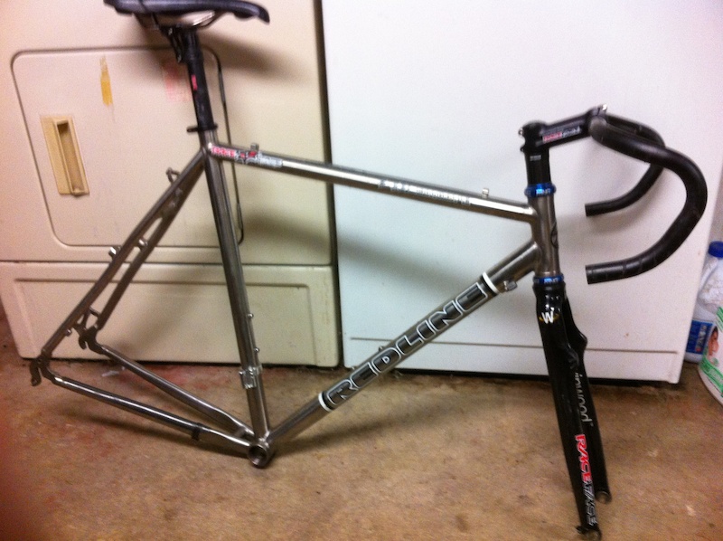 Redline Titanium CX Disc frame, fork and King headset For Sale