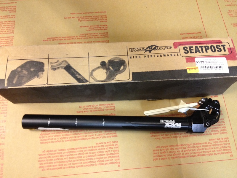 Race Face Diabolus Seatpost 28.6x350mm Black For Sale