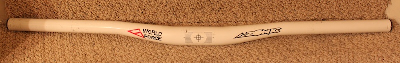 -1111- Azonic World Force Bar white 1" rise 31.8mm For Sale