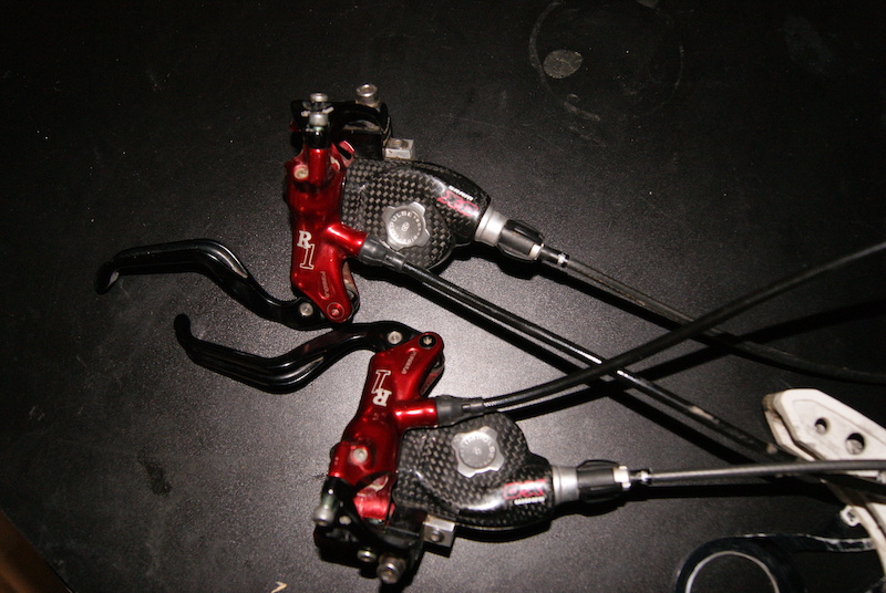Formula R1 brakes with Sram X0 shifters 3x9 red For Sale
