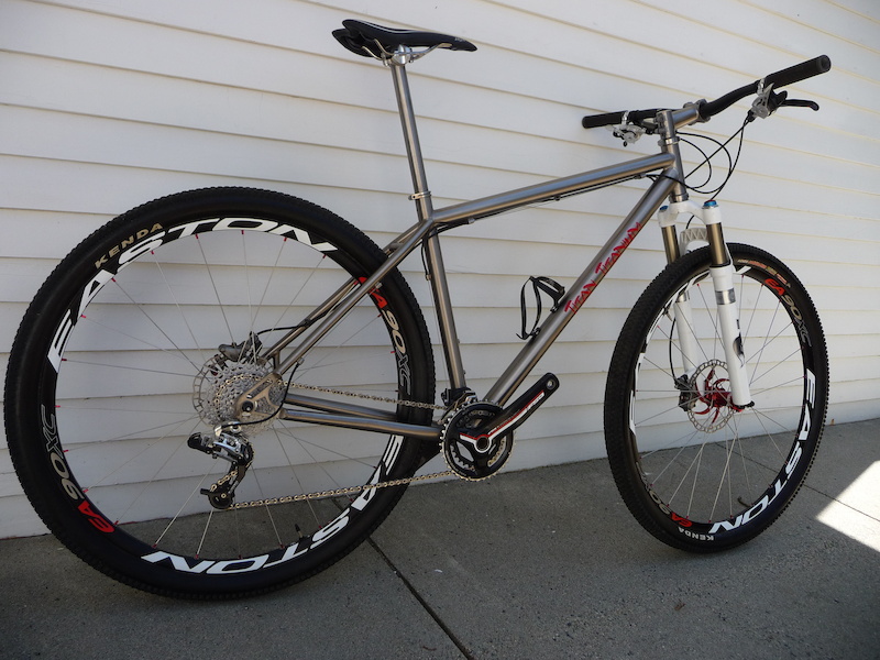 Custom Titanium Hardtail 29er – Race ready – Large For Sale