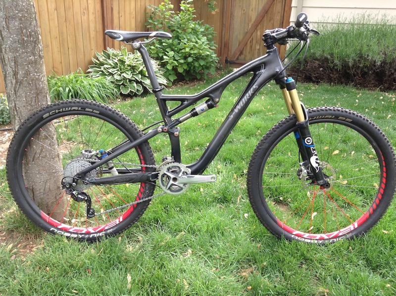 2011 Specialized S-Works Stumpjumper FSR Carbon Frame and Wheels For Sale