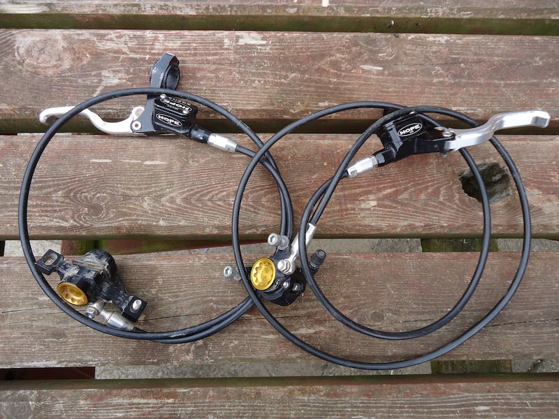 HOPE Mono Mini front brake. Gold insert. For Sale