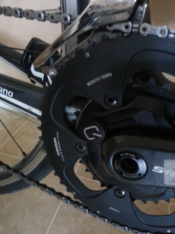2013 Quarq Riken 10R BB30 Power Meter Crank 110BCD For Sale