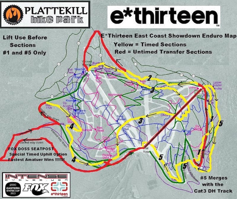 Course Maps for the 2013 E*thirteen East Coast Showdown at Plattekill ...