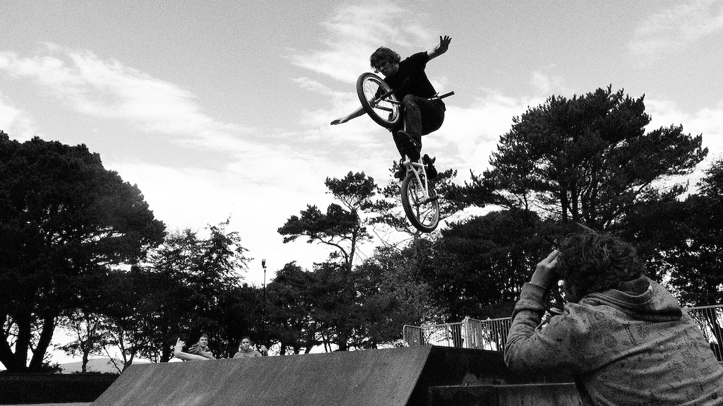 Chris Madigan at Bull Ring Bike Park in Isle of Man, United Kingdom ...