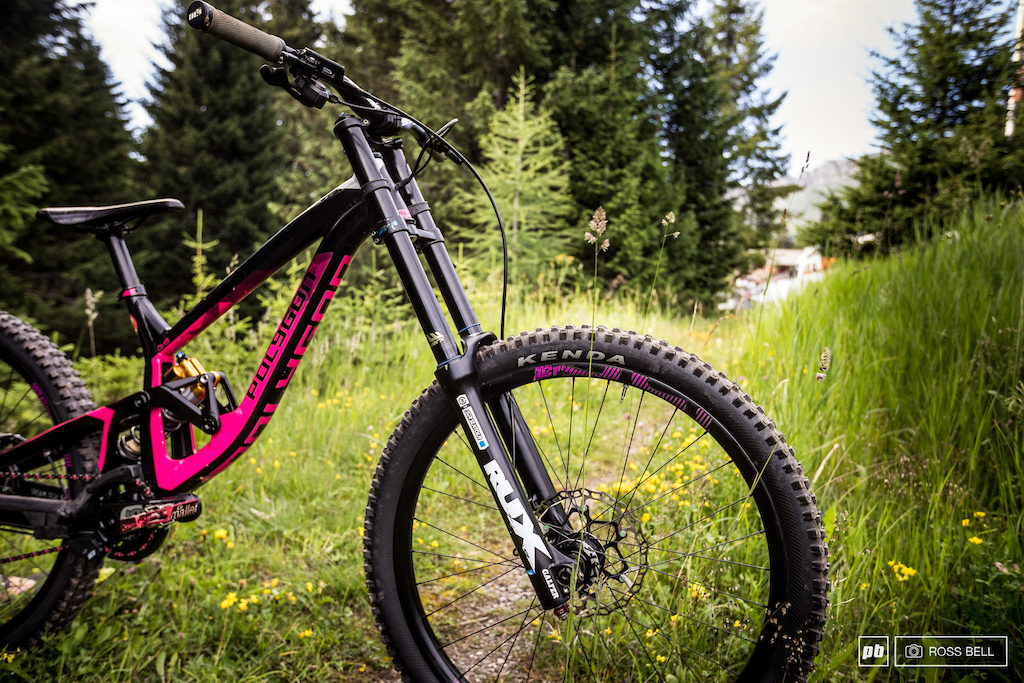 Tracey Hannah's Polygon Collosus DH9 - Bike Check - Pinkbike