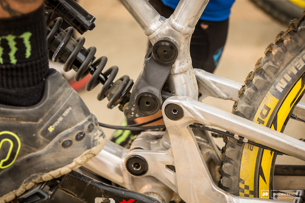 Sam Hill's Prototype Nukeproof DH Bike - Crankworx Whistler 2018 - Pinkbike