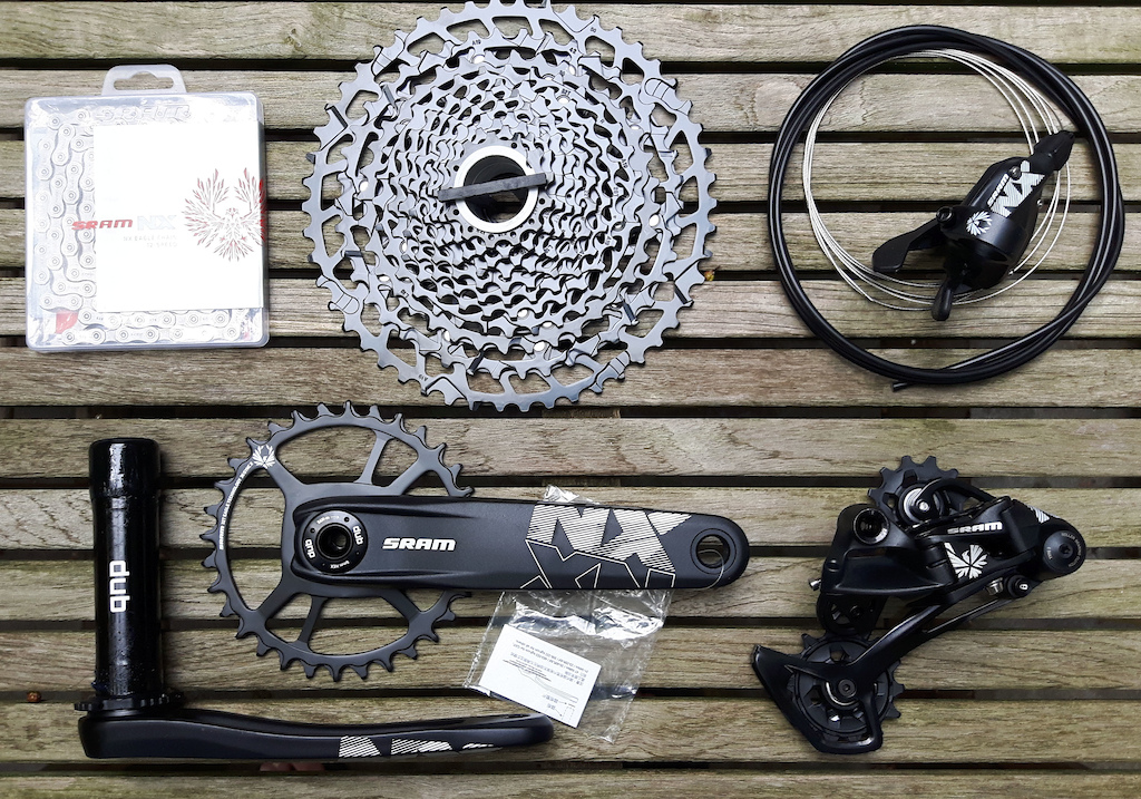 Nieuwe SRAM NX Eagle (12s) groep + nieuwe SRAM Level T remmen set ...