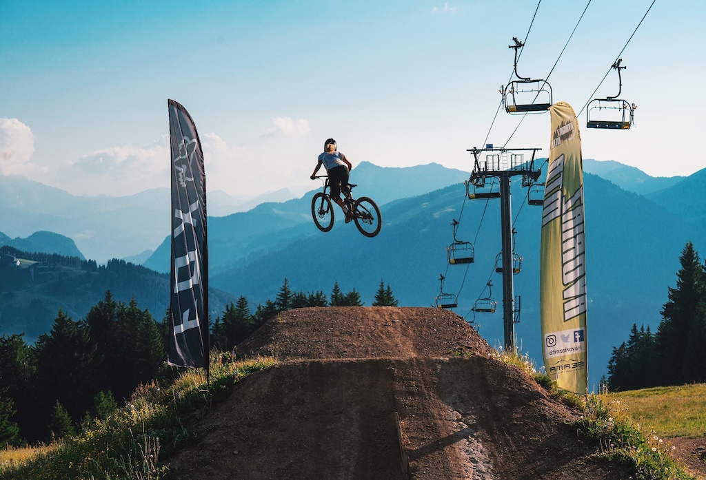 Emma Olofsson in Morzine, France - photo by Mmurmaider - Pinkbike