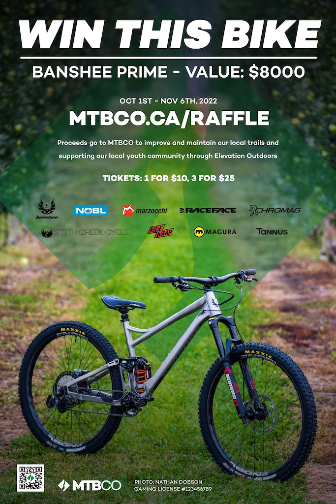 Win a Banshee Prime with the 2022 MTBCO Bike Raffle - Pinkbike
