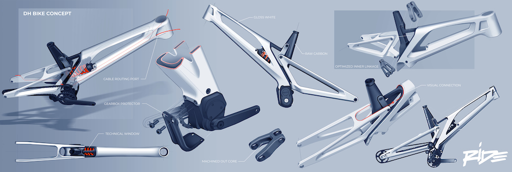 RiDE Creatives Shows Off Unique Gearbox DH Bike Concept - Pinkbike