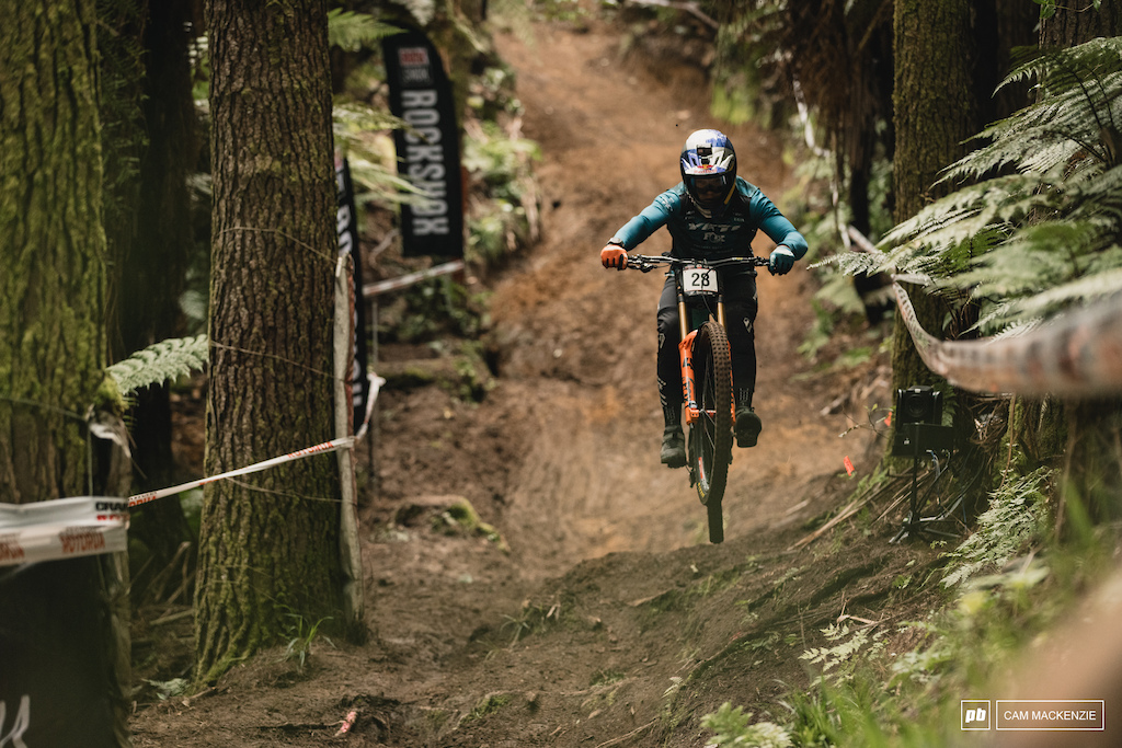 Richie Rude at Taniwha, National DH, The River in Rotorua, New Zealand ...