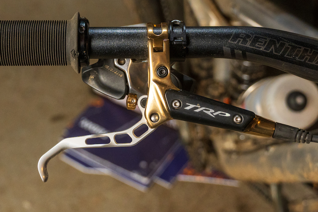 Review: Modifying the TRP DH-R Evo Brakes with Aftermarket Levers ...