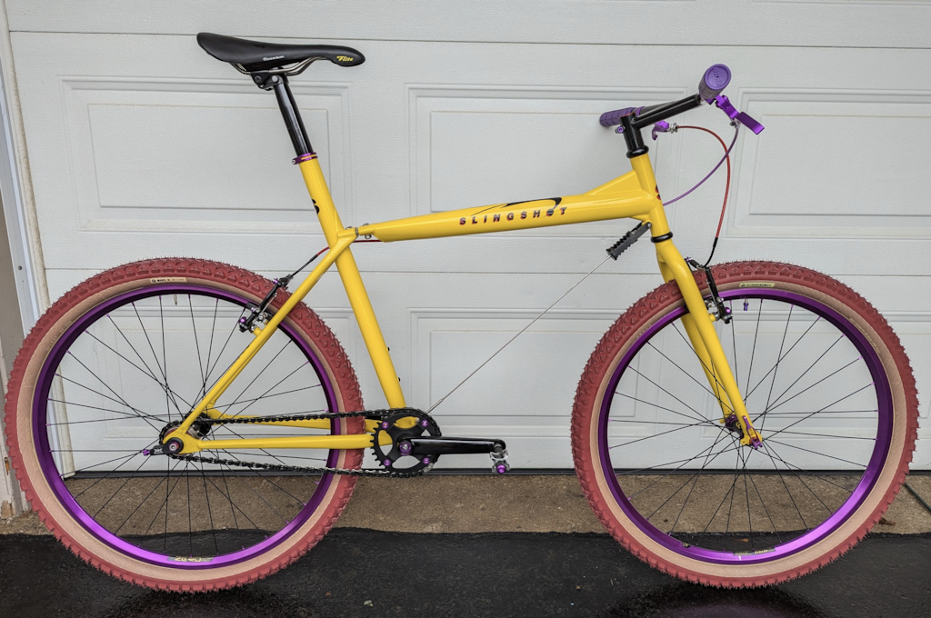 Yellow and pink bike store