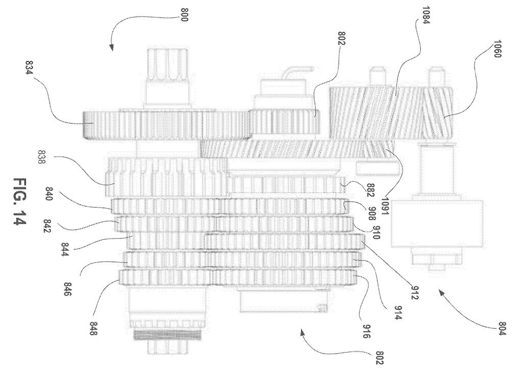 SRAM Patent Reveals Design for an Integrated 12-Speed Motor-Gearbox ...