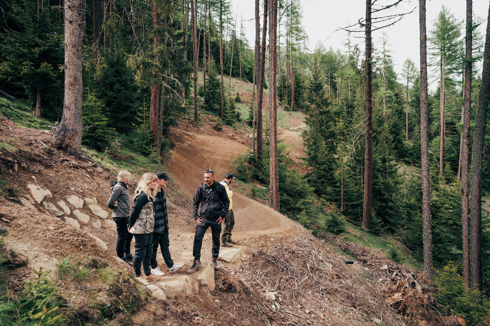 Photo Story: Casey Brown & Kathi Kuypers Lay First Tracks on an Austrian Freeride Line - Pinkbike