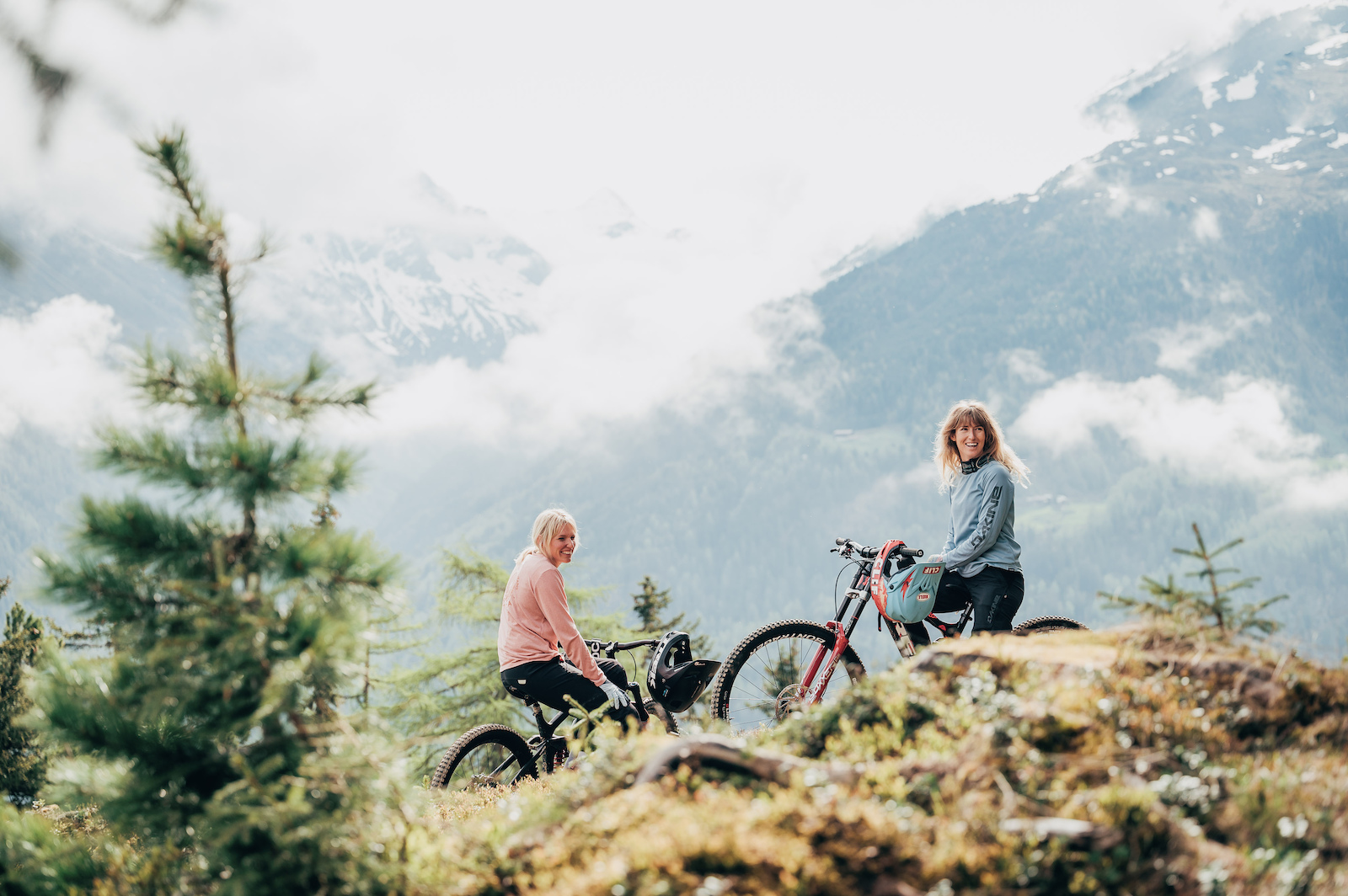 Photo Story: Casey Brown & Kathi Kuypers Lay First Tracks on an Austrian Freeride Line - Pinkbike