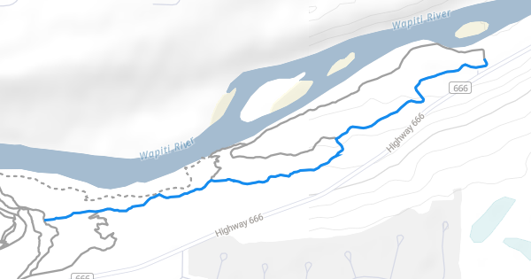 O Brien Nitehawk Connector Mountain Biking Trail - Grande Prairie