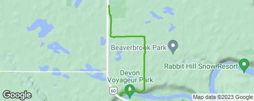 Devonian Trail Mountain Biking Trail - Devon, Alberta