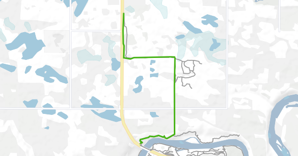 Devonian Trail Mountain Biking Trail - Devon, Alberta