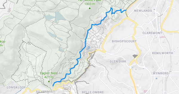 Cecilia to Newlands Forest via Kirstenbosch Trail Multi Trail - Cape Town