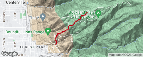 Bountiful B Mountain Biking Trail - Bountiful, Utah