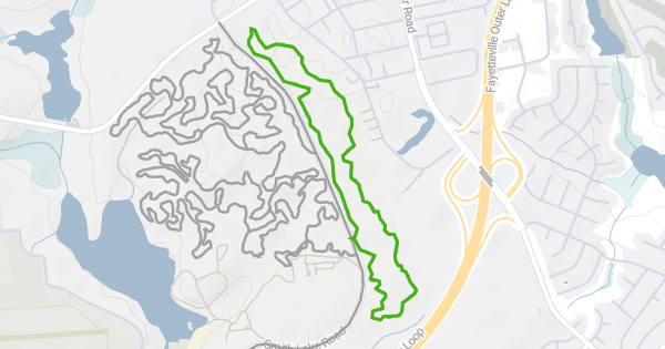 Green Trail Mountain Biking Trail - Spring Lake, NC