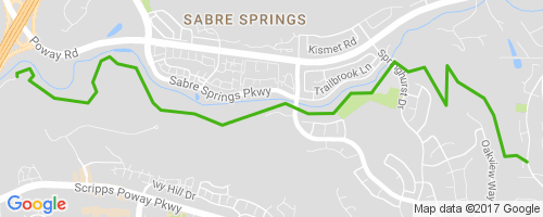 South Poway Sabre Springs (Trans-County) Mountain Biking Trail - Poway