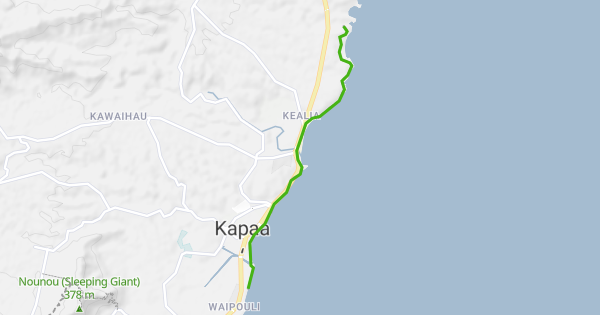 Kapaa Beach Path Mountain Biking Trail - Kapaa, HI