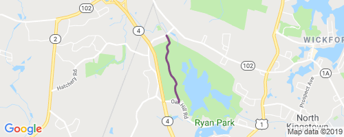 Ryan Park Main Access Mountain Biking Trail - North Kingstown