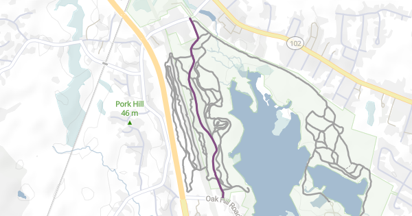 Ryan Park Main Access Mountain Biking Trail - North Kingstown