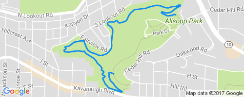 Allsopp South Park Mountain Biking Trail - Little Rock