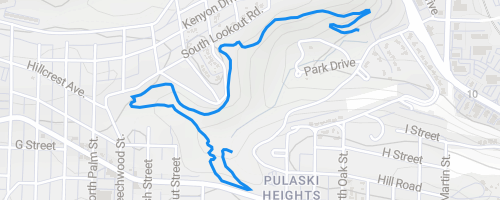 Allsopp South Park Mountain Biking Trail - Little Rock