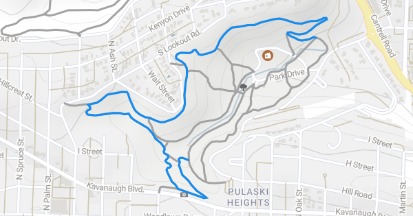 Allsopp South Park Mountain Biking Trail - Little Rock