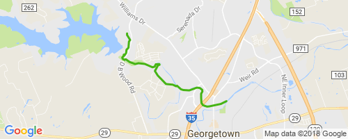 North San Gabriel River Trail Mountain Biking Trail - Georgetown, TX