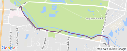 Wolf River Greenway Mountain Biking Trail - Memphis