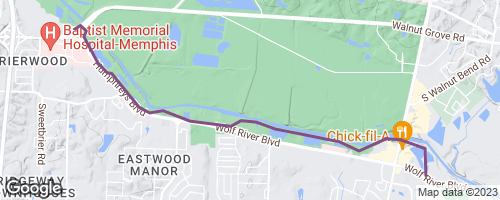 Wolf River Greenway Mountain Biking Trail - Memphis