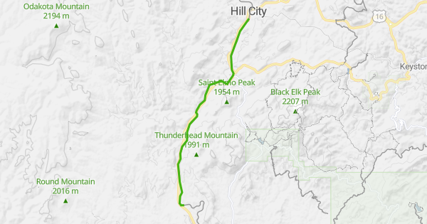 Mickelson Trail - Hill City TH (60.1) to Mountain TH (49.6) Mountain ...