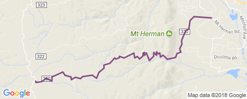 Mount Herman Road Mountain Biking Trail - Monument