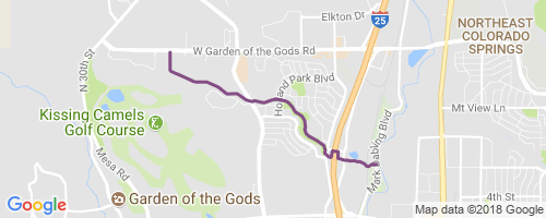 Sinton Mountain Biking Trail - Colorado Springs, Colorado