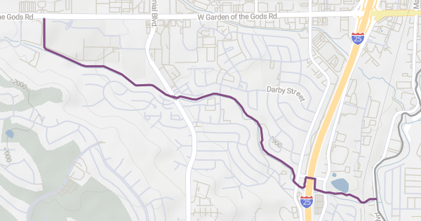 Sinton Mountain Biking Trail - Colorado Springs, Colorado