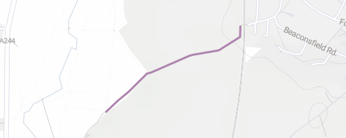 Claygate rail bridge to Arbrook Farm Mountain Biking Trail