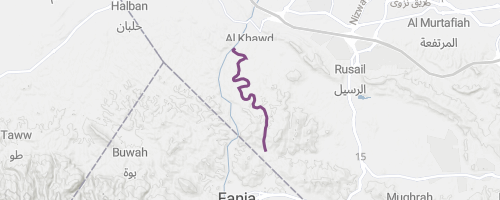 Al Khoud to Fanja Wadi Road Multi Trail - Muscat