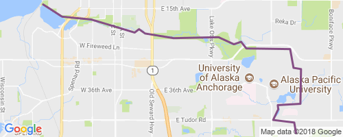 Chester Creek Trail Mountain Biking Trail - Anchorage, AK