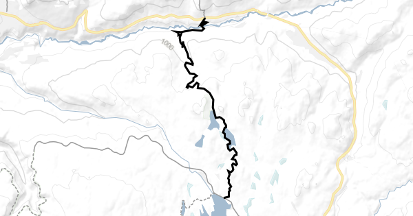 High Rim Trail - Highway 33 to the Kettle Valley Trail Hiking Trail ...