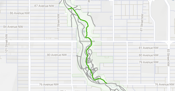 Millcreek Double Track Mountain Biking Trail - Northwest Edmonton