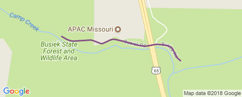 Busiek Road Mountain Biking Trail - Highlandville, MO