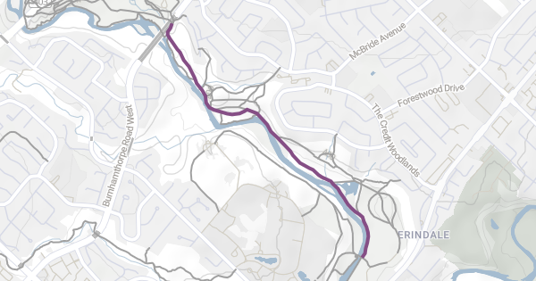 Culham Trail Erindale to Burnhamthorpe Bridge Multi Trail - Mississauga