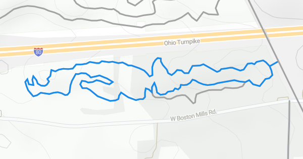 East Rim Trail Mountain Biking Trail - Peninsula, Ohio